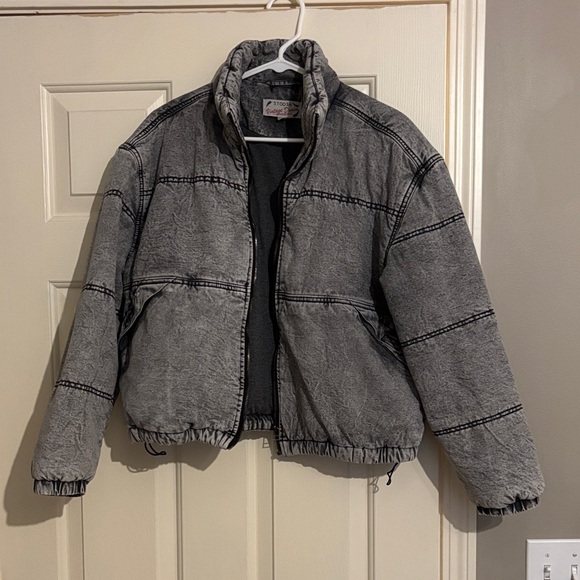 Stoosh | Jackets & Coats | Stoosh Vintage Denim Jacket In Gray | Poshmark